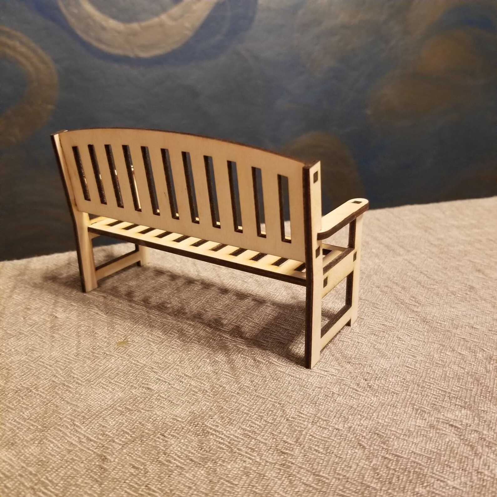 Miniature Doll Park Bench for 1:12 Scale - Etsy