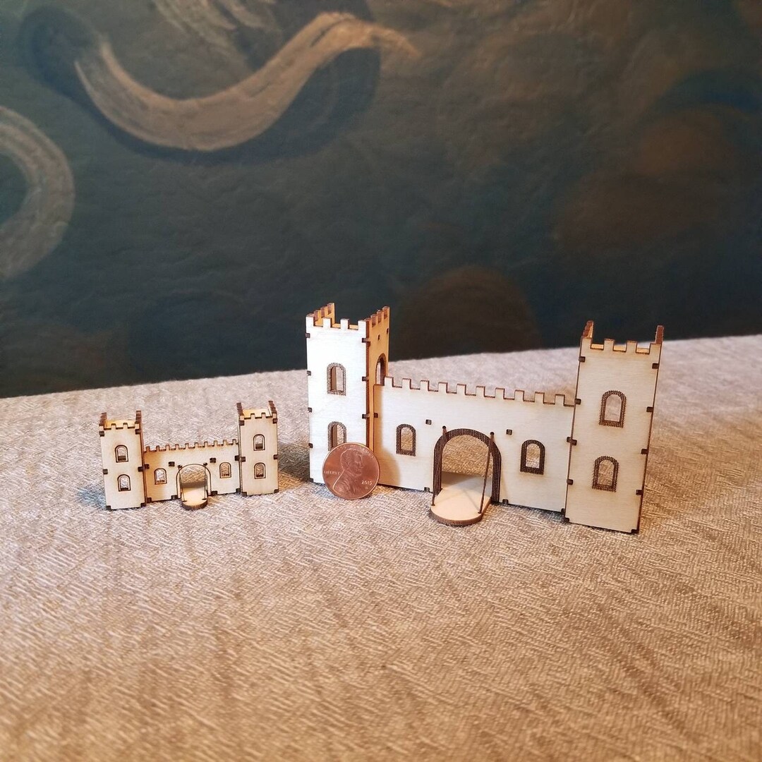 Miniature Wooden toy Castle for 1:6, 112 and 124 Scale Dolls - Etsy
