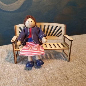 Miniature Doll Park Bench for 1:12 Scale - Etsy