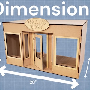 Store Room Box for 1:6 Scale | Storefront Diorama | Toy Store, Boutique ...