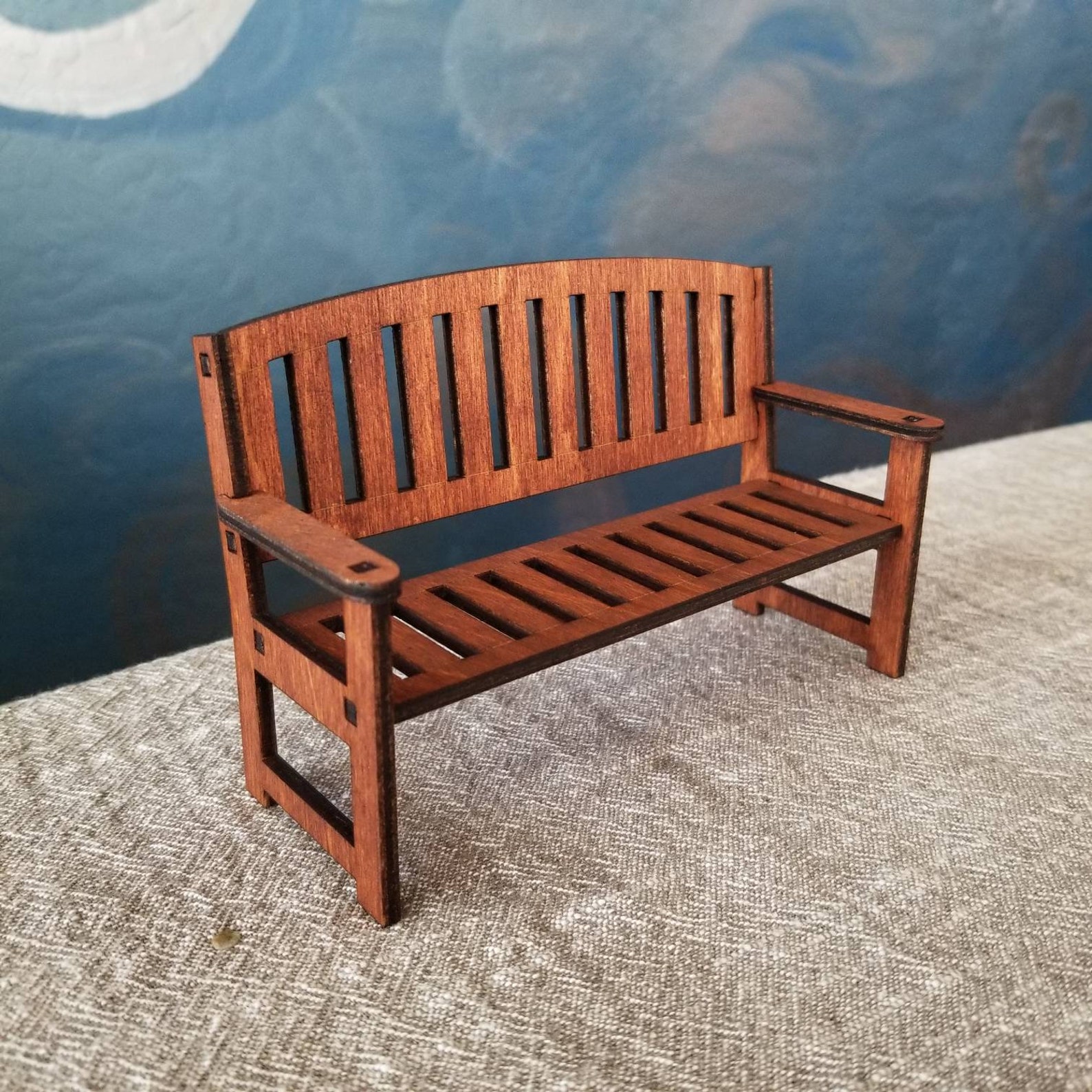 Miniature Doll Park Bench for 1:12 Scale - Etsy