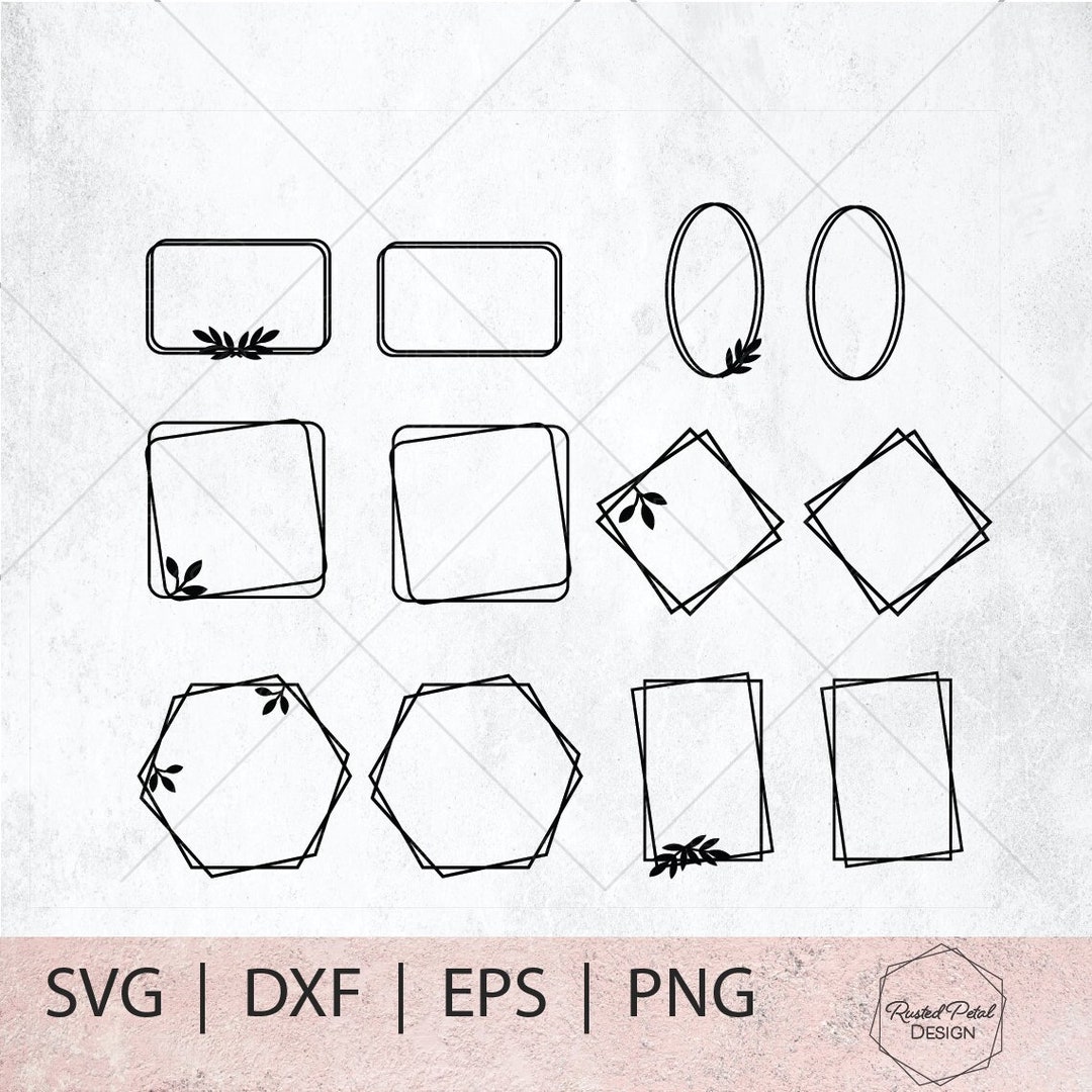 Frame SVG Bundle Flourish Frame Svg Square Frame Clipart - Etsy Canada