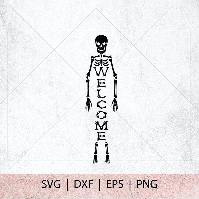 Halloween Porch Sign SVG, Welcome Skeleton SVG, Fall Welcome Sign Svg ...