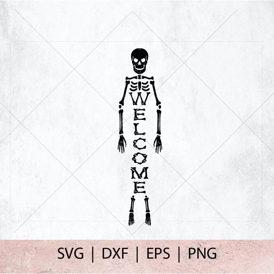 Halloween Porch Sign SVG, Welcome Skeleton SVG, Fall Welcome Sign Svg ...