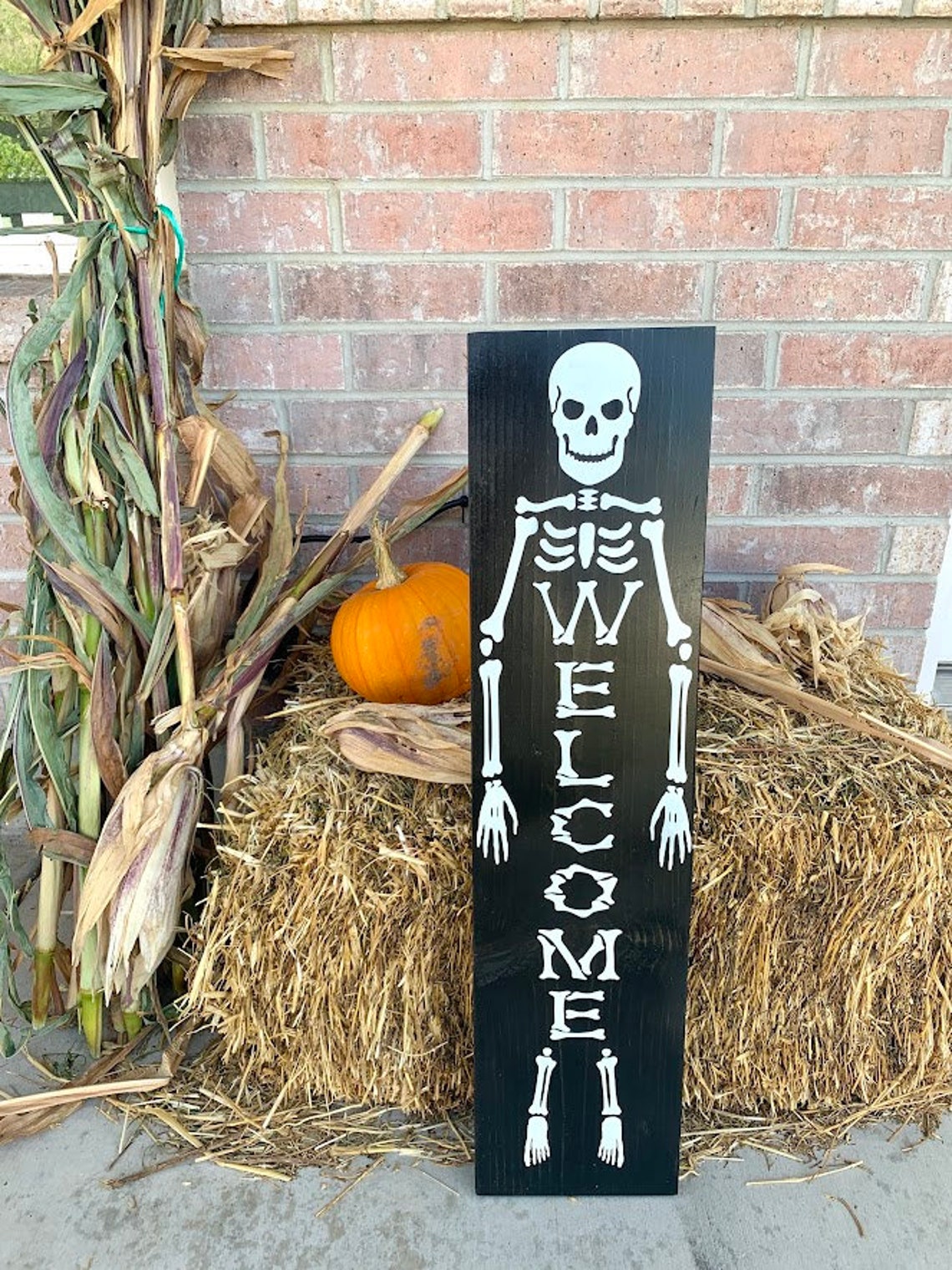 Halloween Porch Sign SVG, Welcome Skeleton SVG, Fall Welcome Sign Svg ...