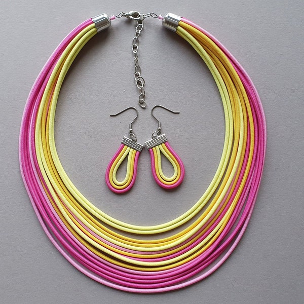 Yellow Necklace - Etsy