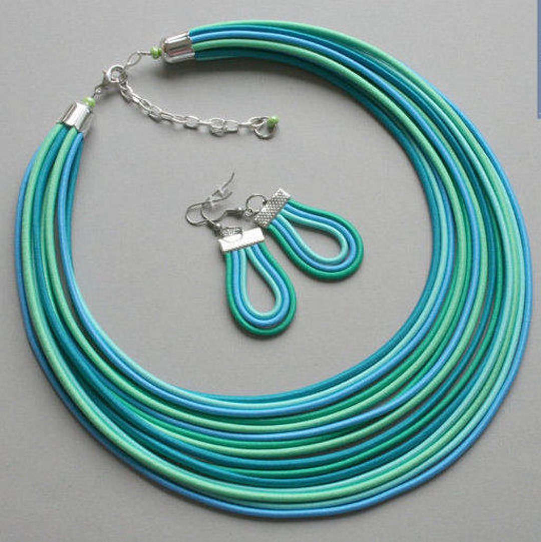 Boho Set Necklace and Earrings, Statement Necklace and Bracelet ...