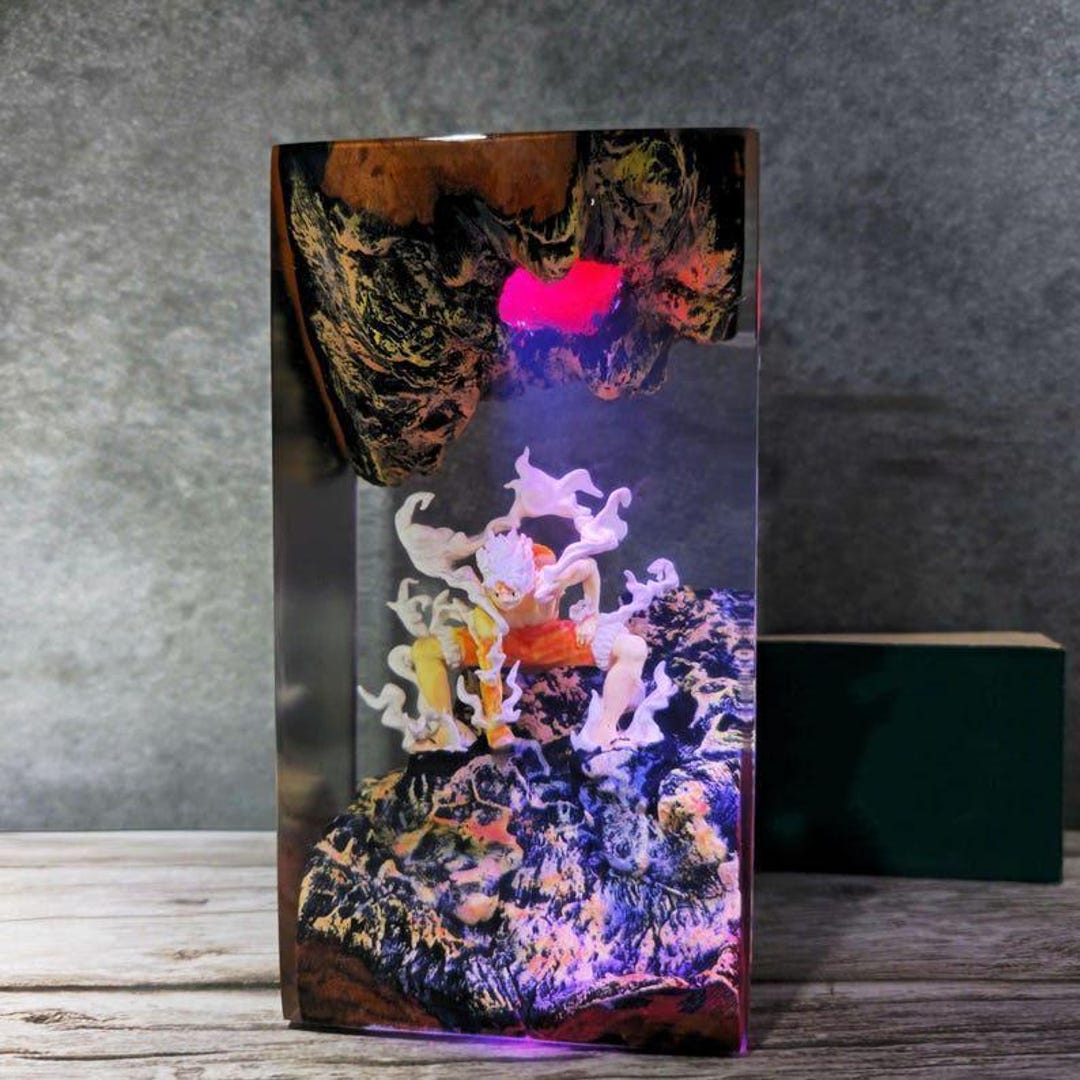 Custom Valentine Idea Gift ANIME Night Lamp, Anime WORLD Resin Diorama ...