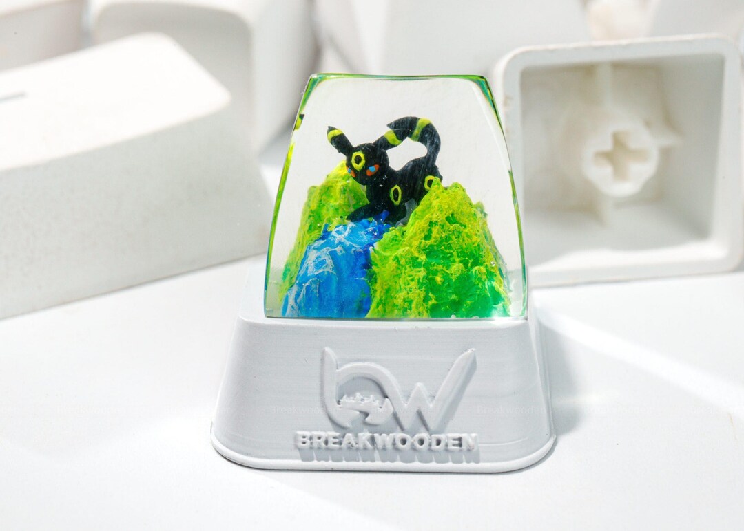 Umbreon Pokemon Artisan Keycaps, Custom Resin Keycap for Mechanical ...