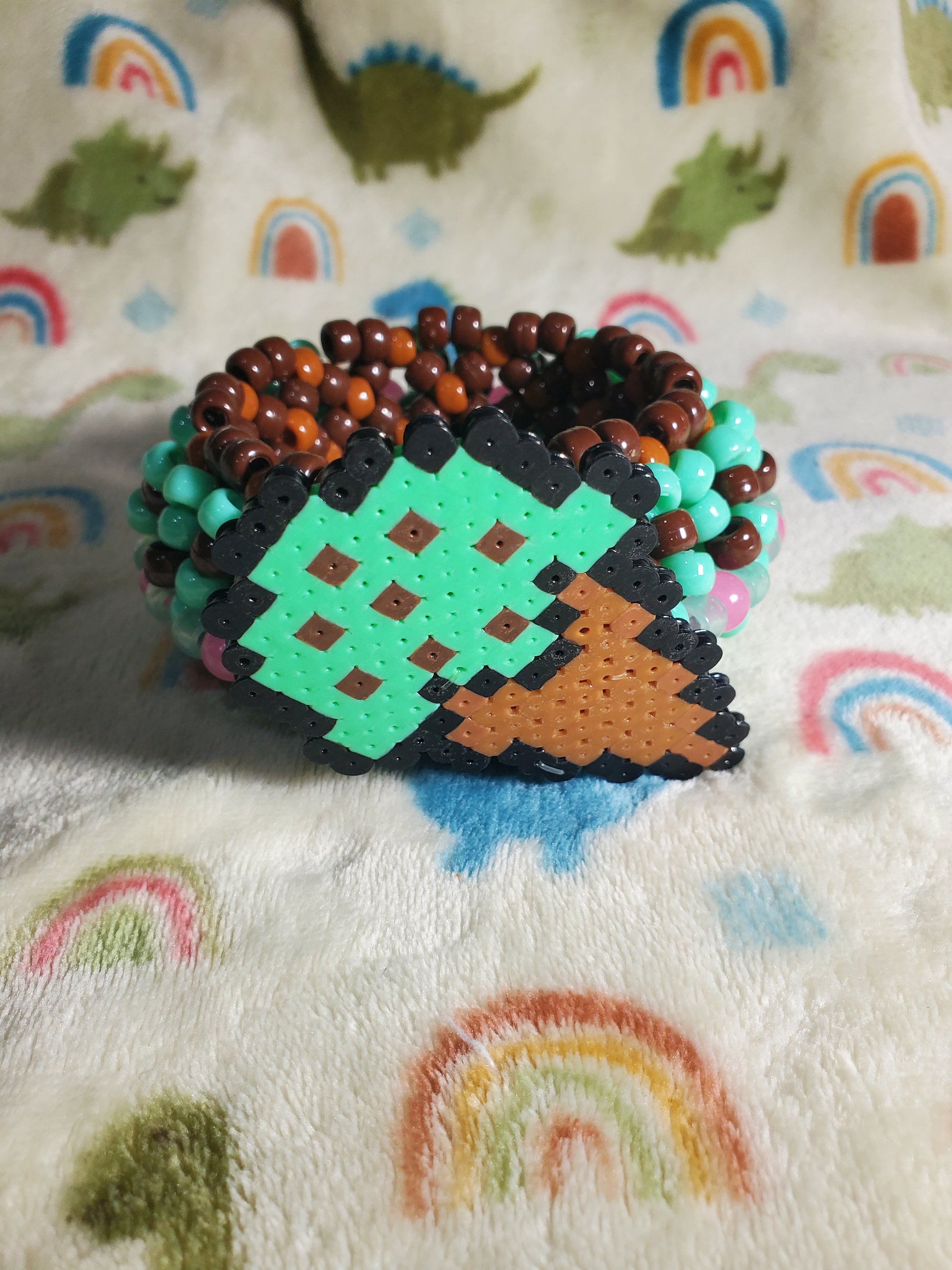 Mint Chocolate Chip Kandi Cuff - Etsy
