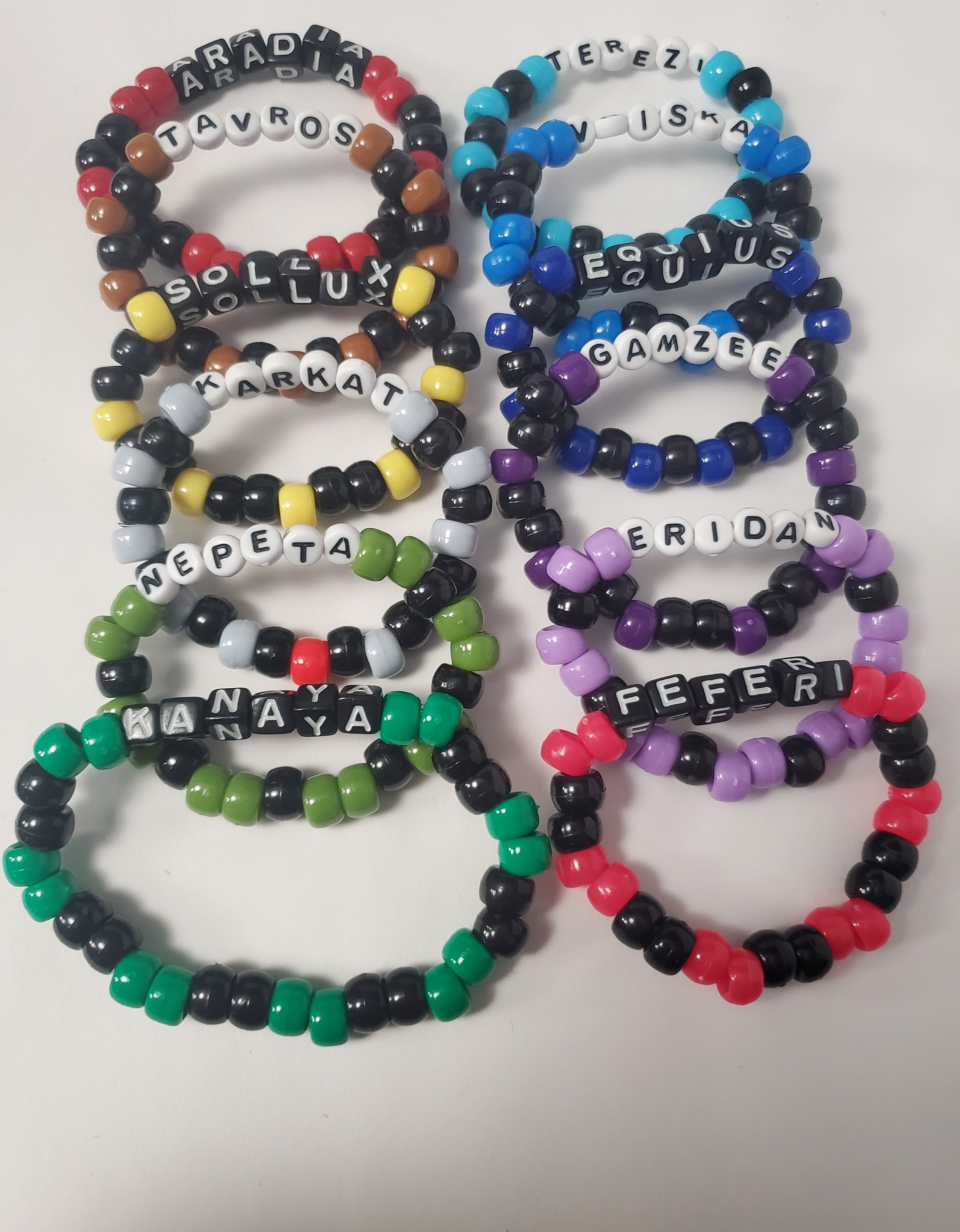 Homestuck Character Kandi Bracelet - Etsy