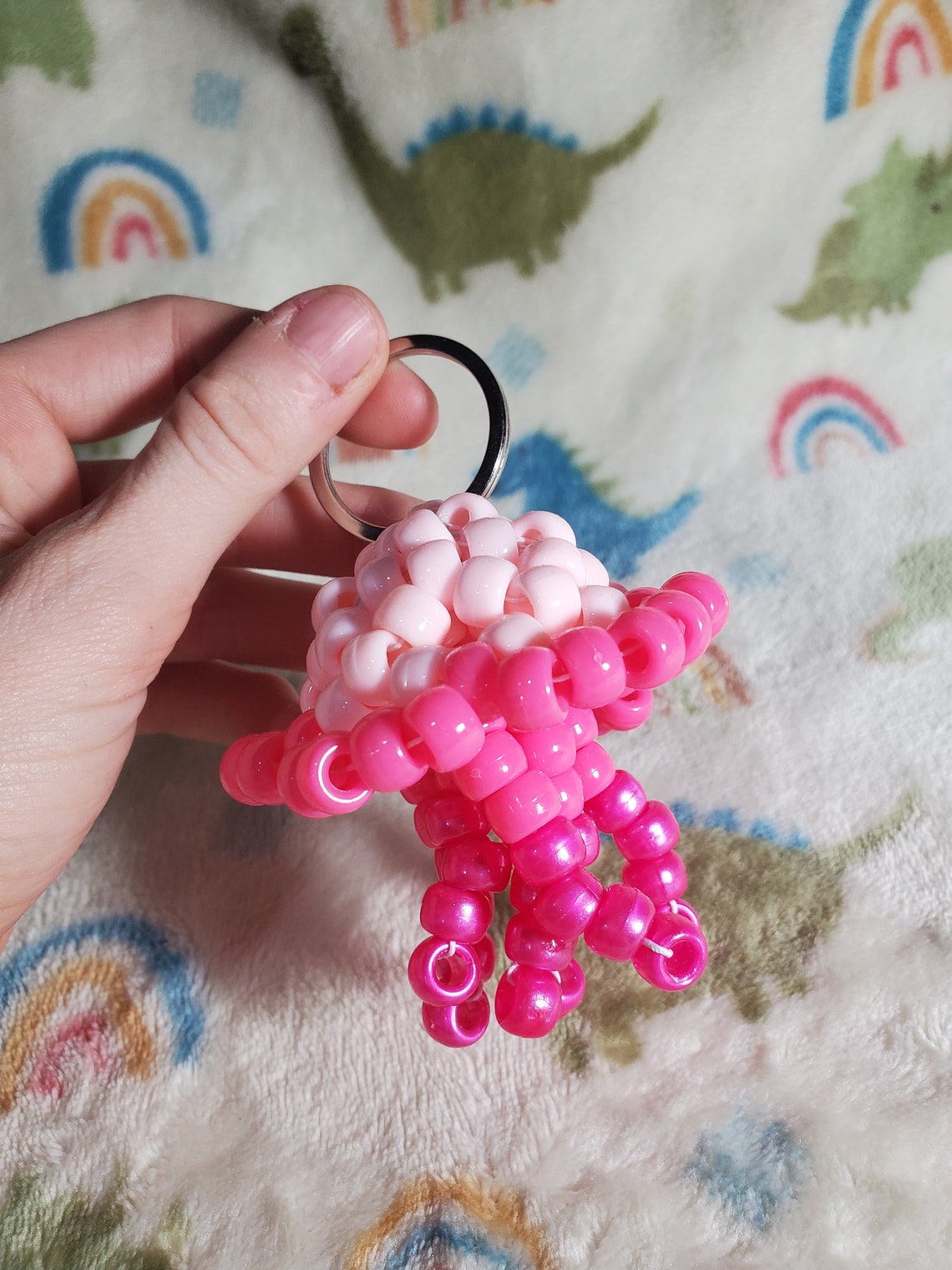 Custom Kandi Jellyfish Keychain - Etsy