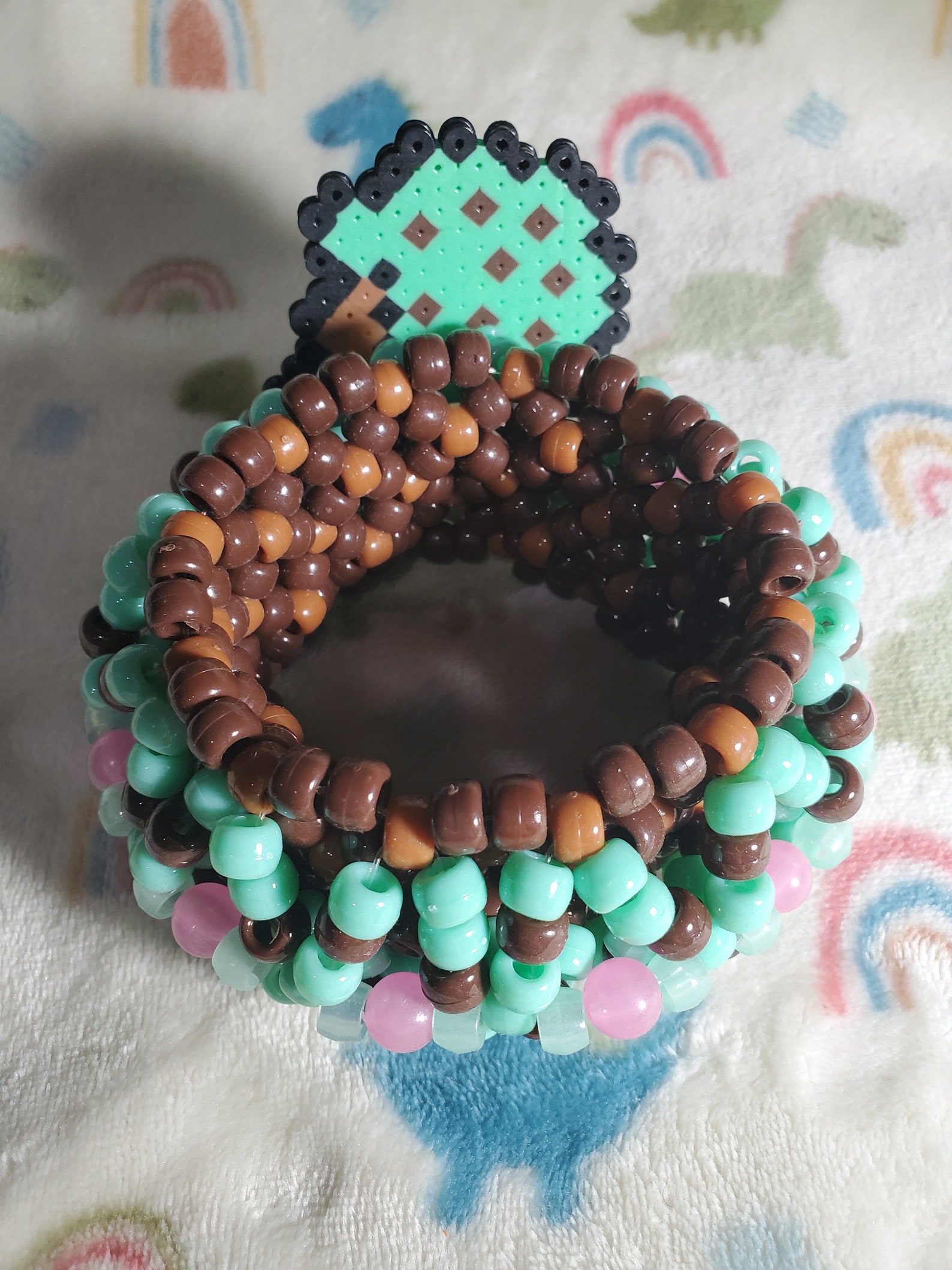 Mint Chocolate Chip Kandi Cuff - Etsy