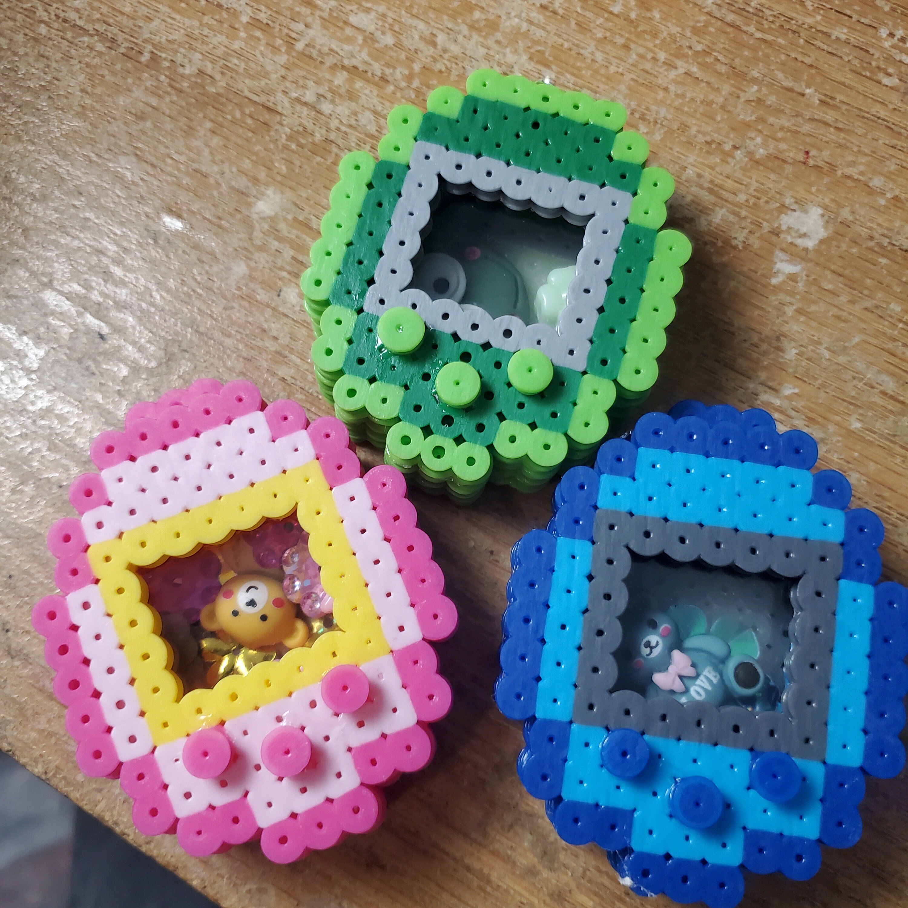 Perler Shaker Keychain - Etsy