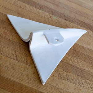 Decorative White Ceramic Wall Plane - Etsy