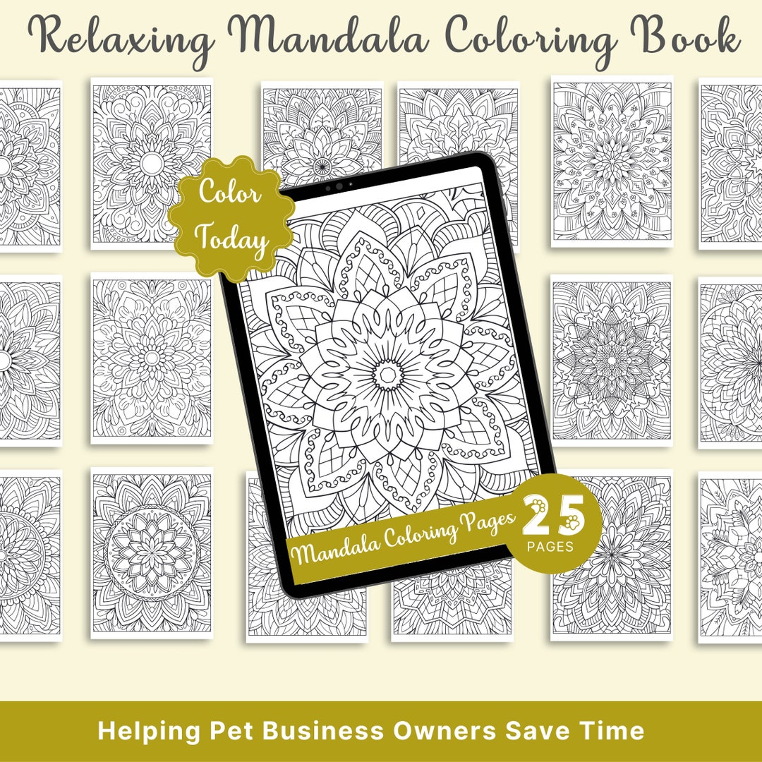 Relaxing Mandala Coloring Pages for Work, Church, Youth Group ...