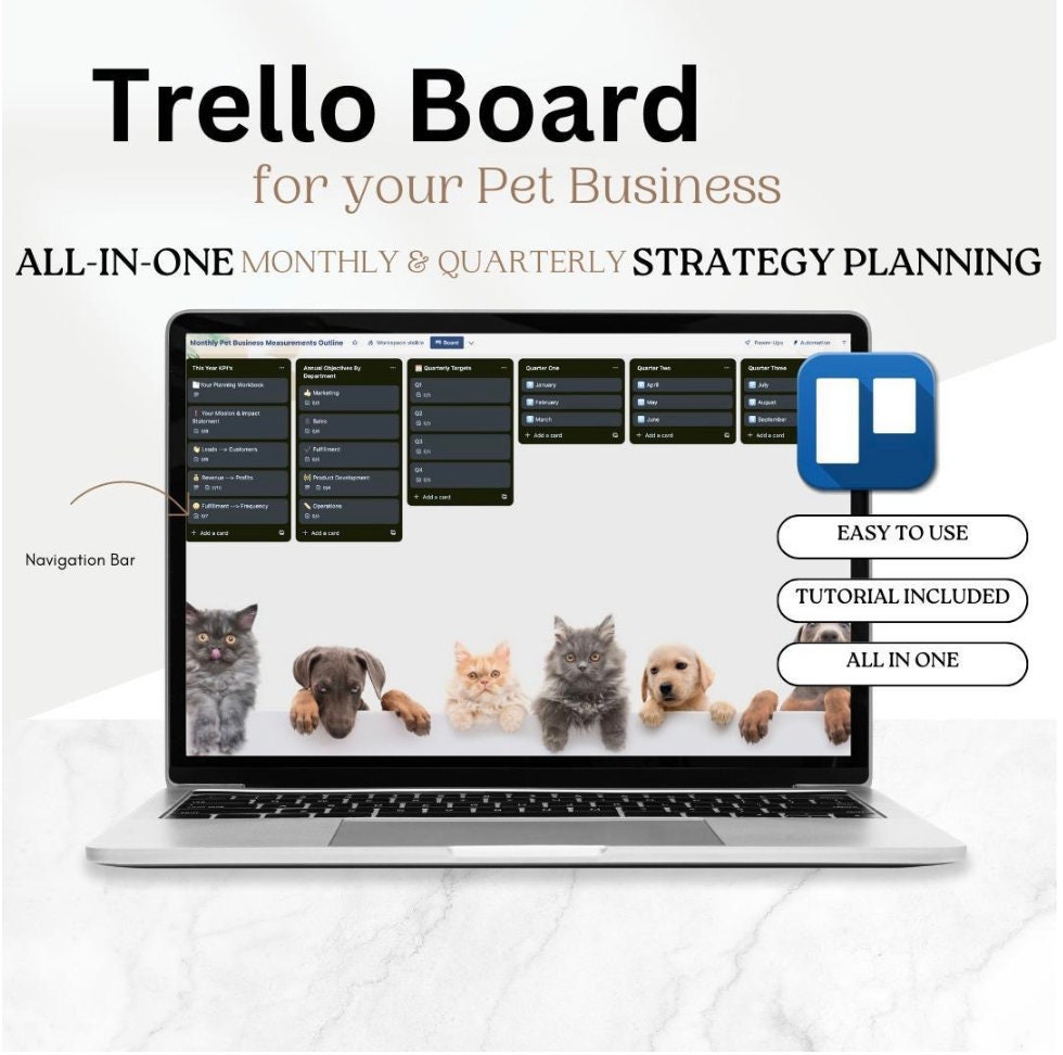 Trello Board Template for Small Business: Monthly and Quarterly ...