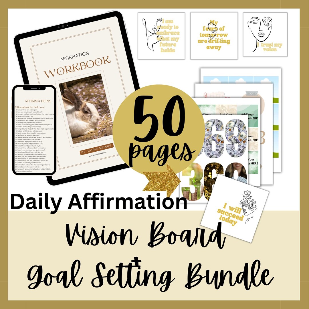 Daily Affirmation Printable for Mindset, Confidence, Insecurities, Self ...