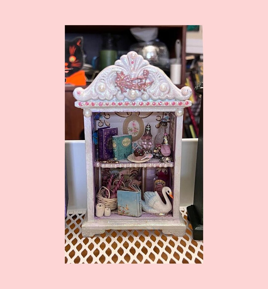 One of a Kind Miniature Fairy Cabinet, Fae Decor - Etsy