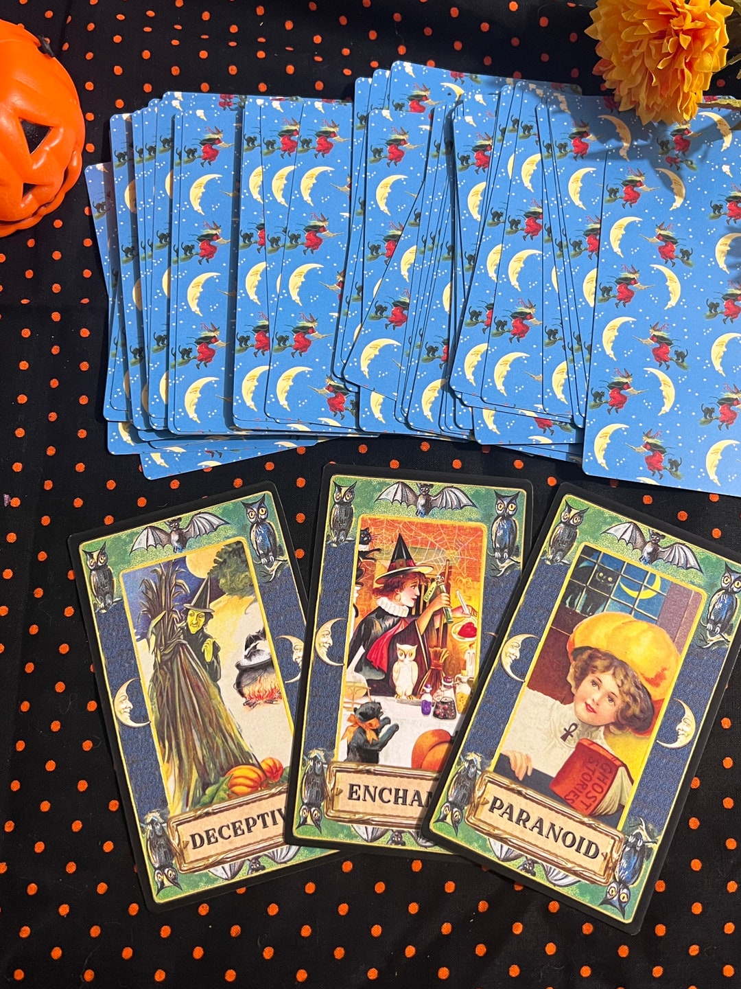 Vintage Halloween Oracle Deck: Tricks & Treats Divination Cards - Etsy