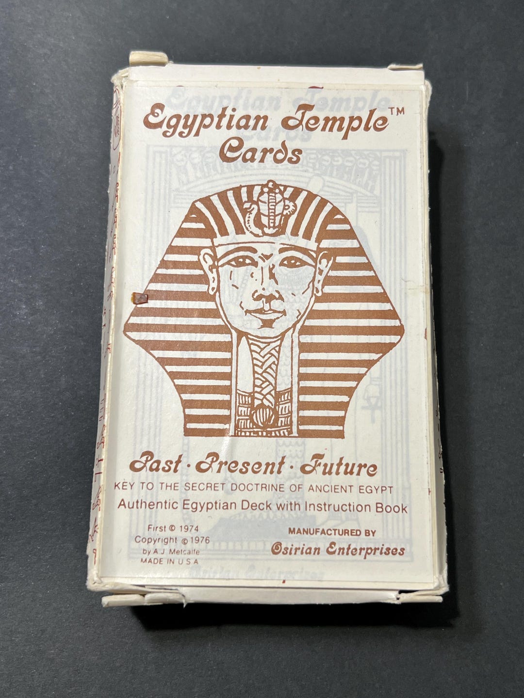70s Rare Egyptian Temple Cards, Egypt Fortune Telling Cards, Vintage Divination Deck, 70s Oracle ...