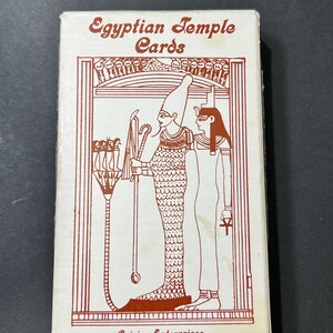 70s Rare Egyptian Temple Cards, Egypt Fortune Telling Cards, Vintage Divination Deck, 70s Oracle ...