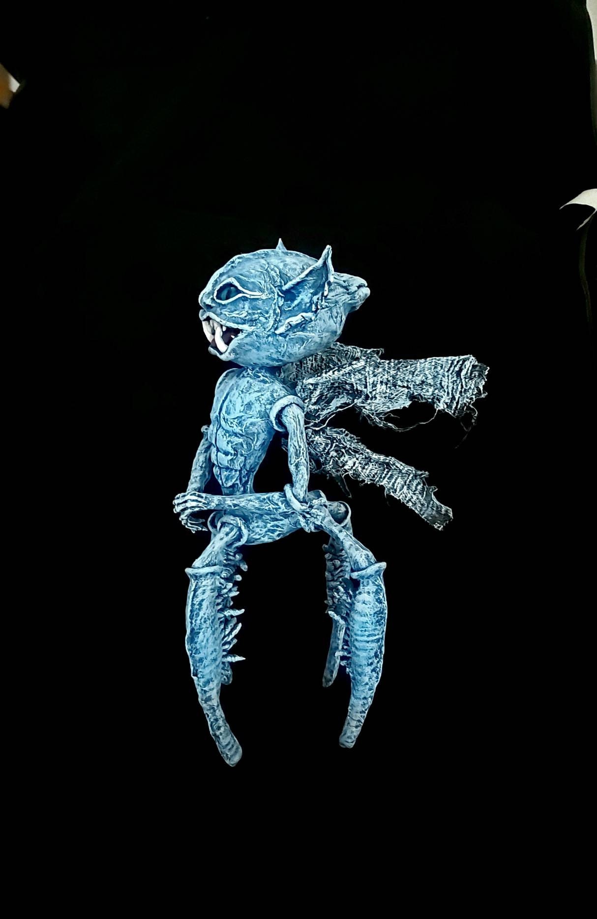 Tooth Fairy Gothic Sculpture, Blue Creepy Crawley Sculpture, Creepy ...