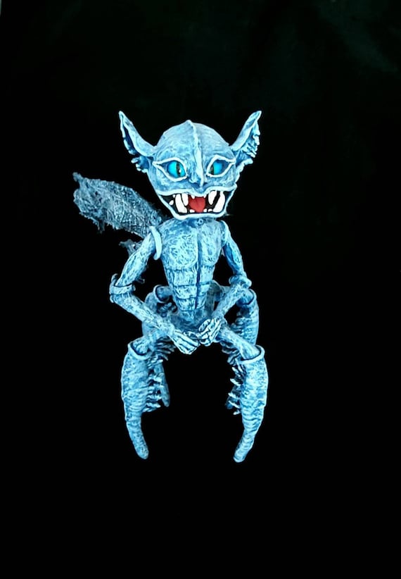 Tooth Fairy Gothic Sculpture Blue Creepy Crawley Sculpture - Etsy