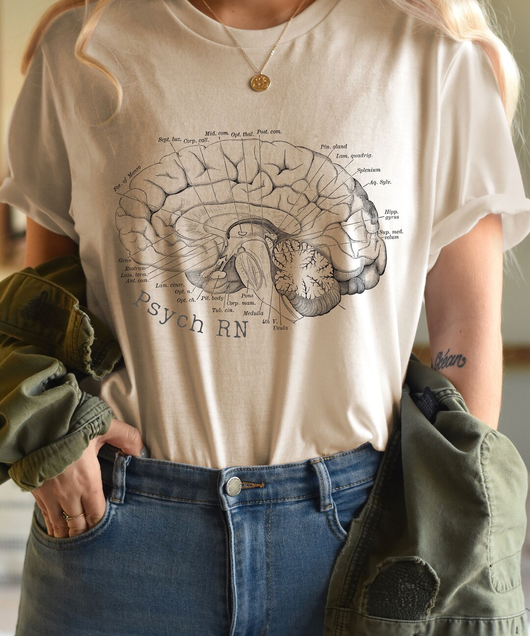 Psych RN T-shirt, Psychiatric Nursing Shirt, Brain T-shirt, Psych Nurse ...