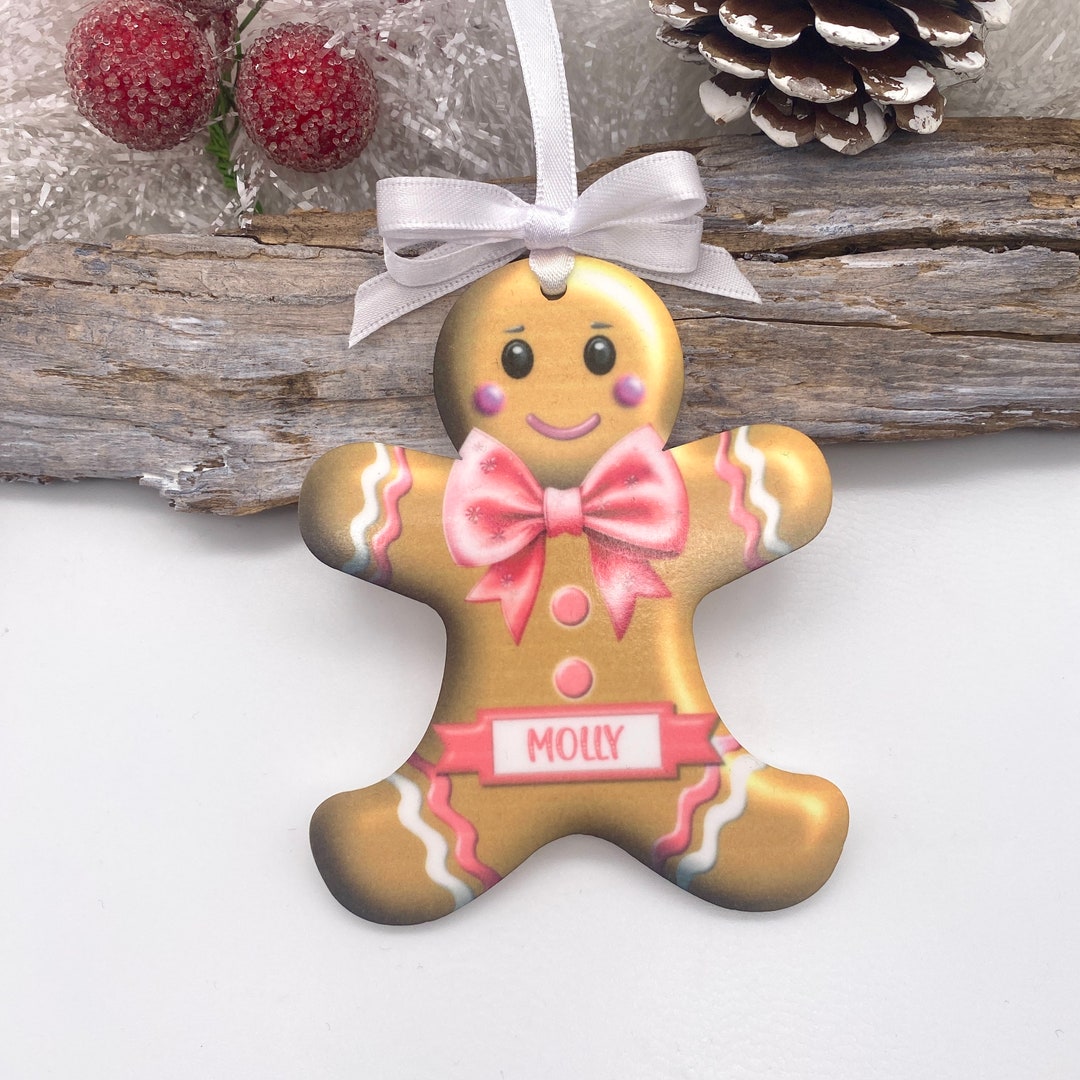 Personalised Gingerbread Man, Child's Christmas Decoration, Gingerbread ...
