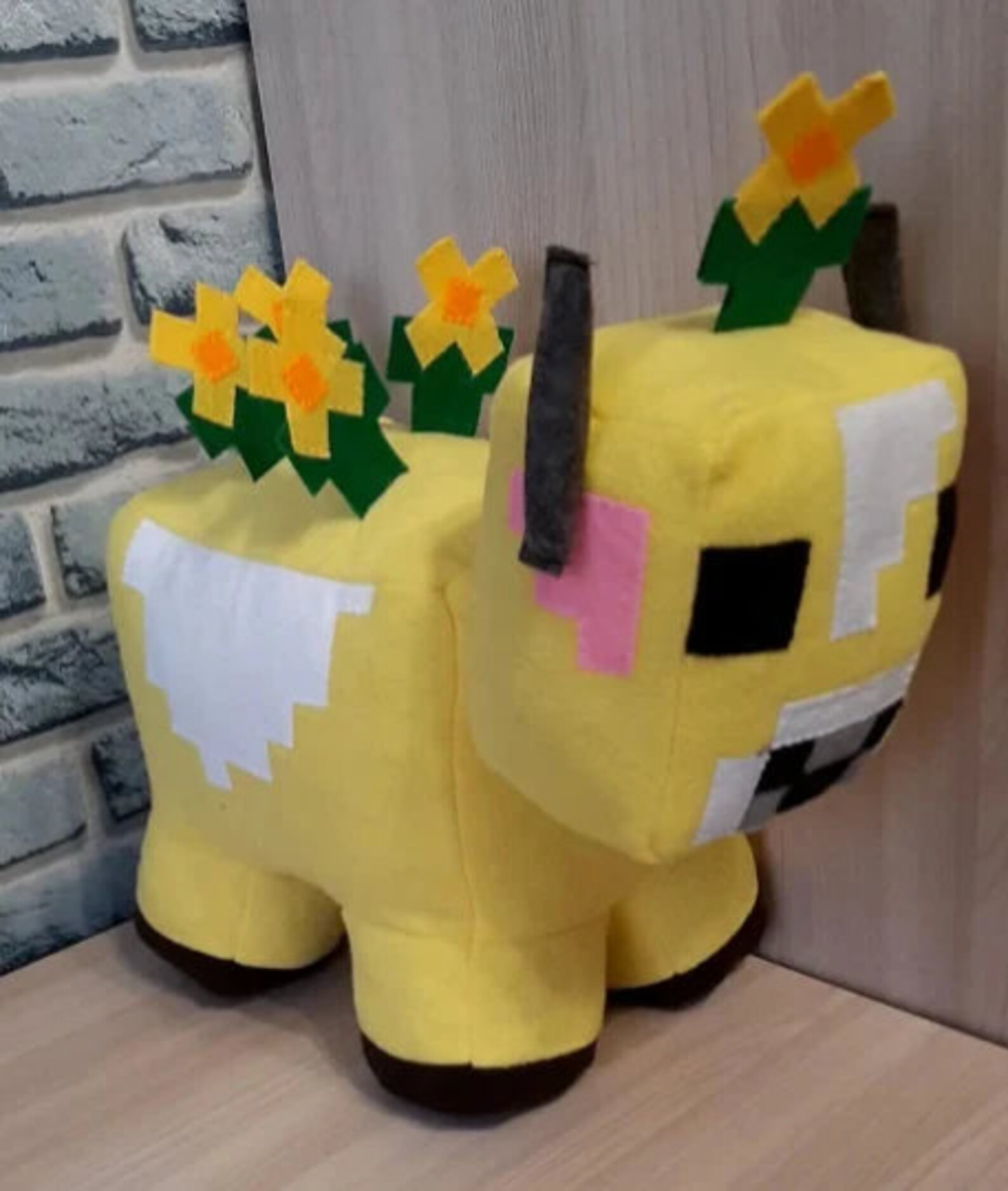 Moobloom Plush Minecraft Gifts Game Soft Toy Minecraft - Etsy