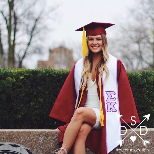 Greek Graduation Stole - Etsy