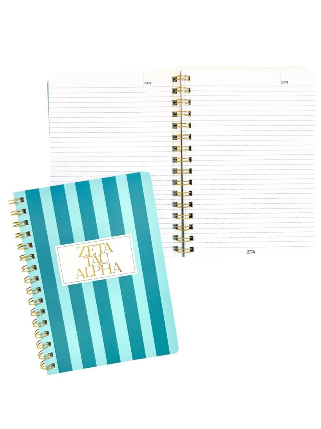 Zeta Tau Alpha Stripe Sorority Notebook - Etsy