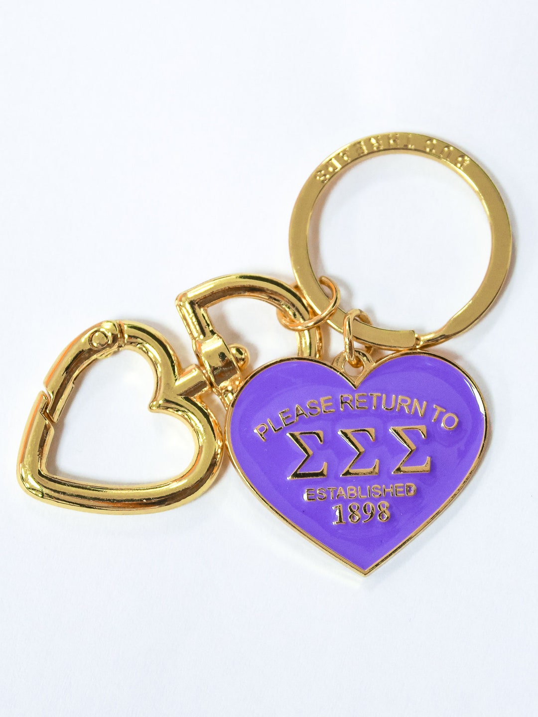 Sigma Sigma Sigma Sorority Please Return Key Ring - Etsy