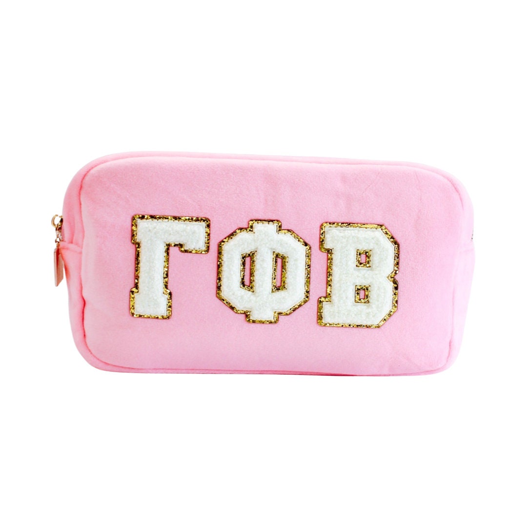 Gamma Phi Beta Chenille Sorority Cosmetic Bag - Etsy