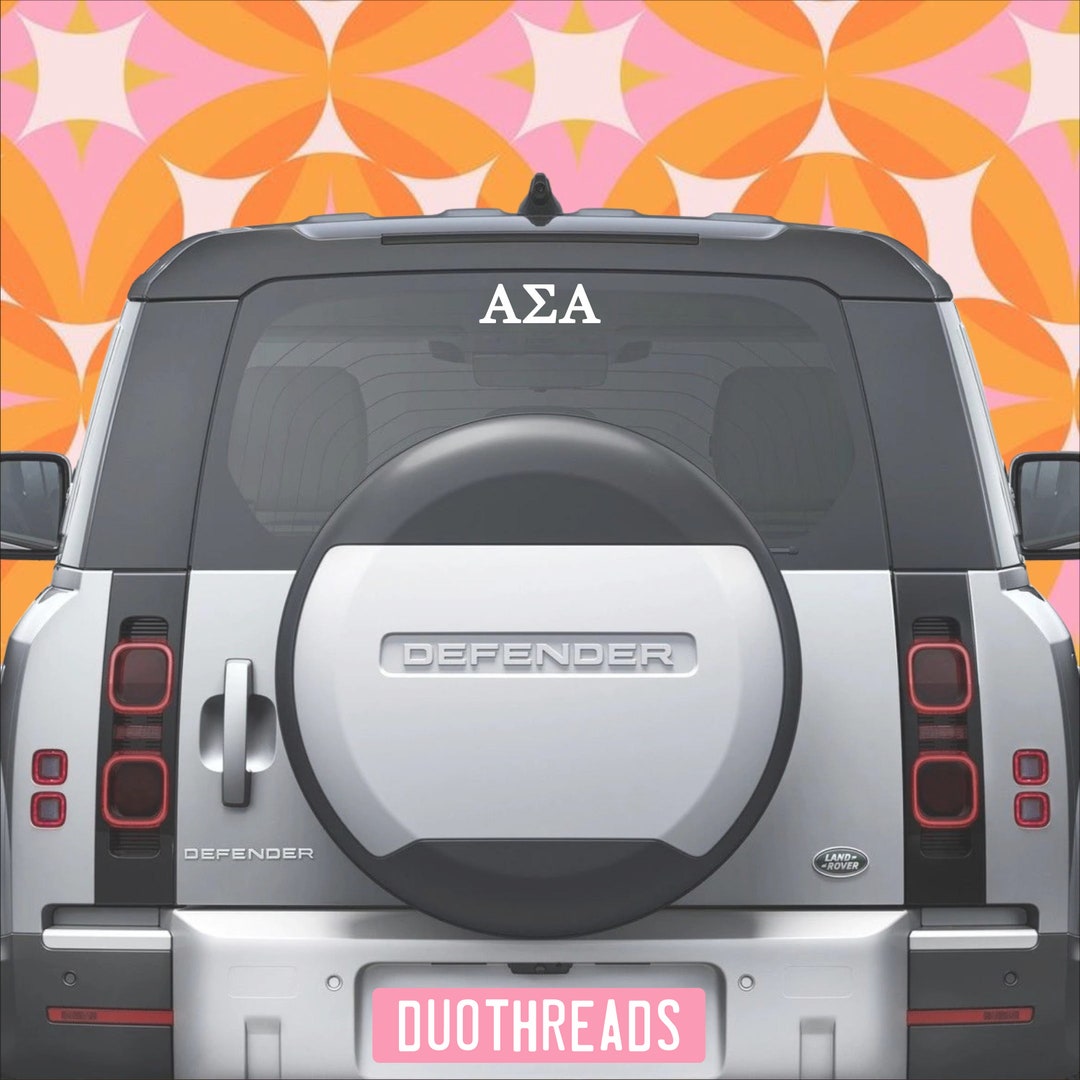 Alpha Sigma Alpha Sorority Car Decal - Etsy