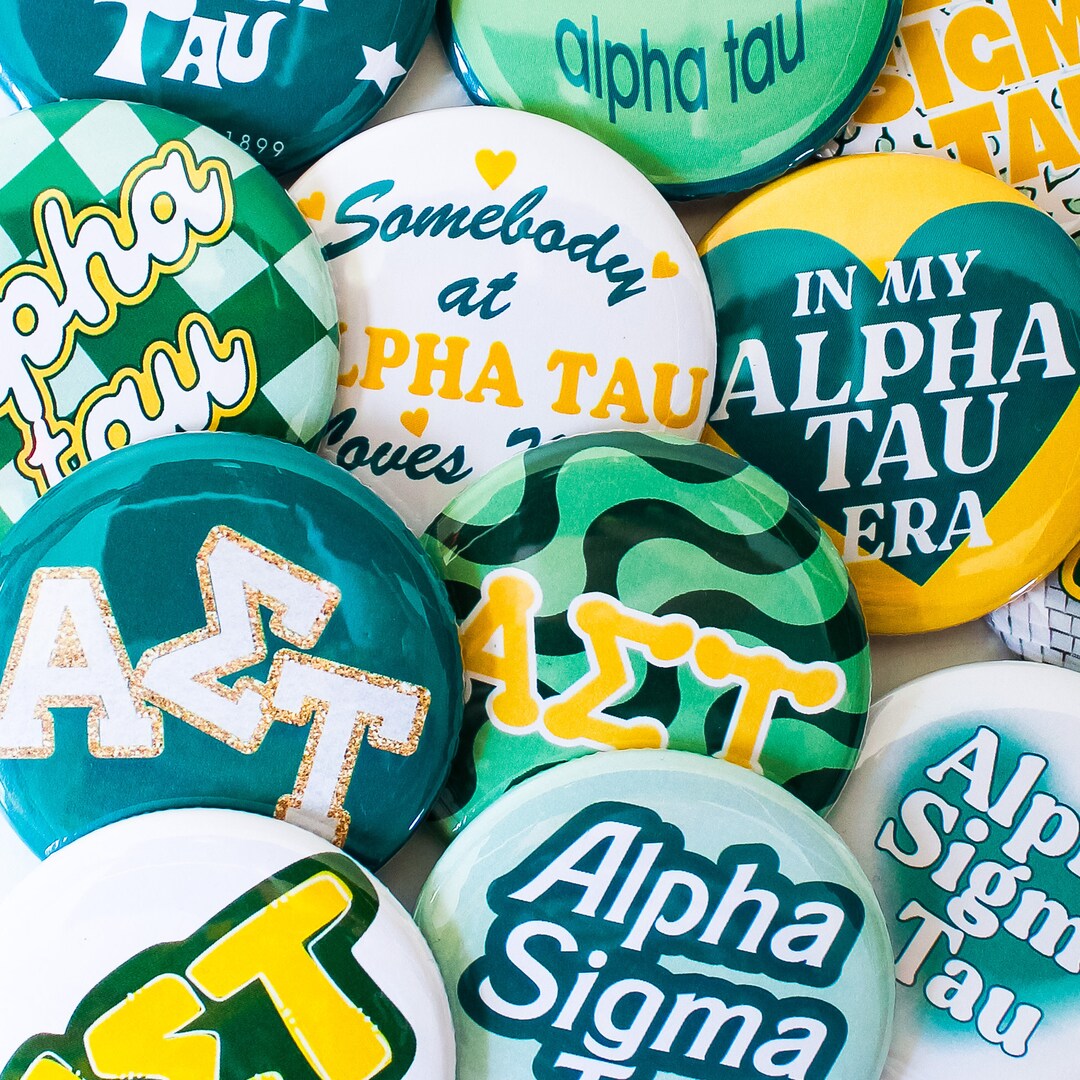 Alpha Sigma Tau Classic Sorority Buttons (includes One) // See ...
