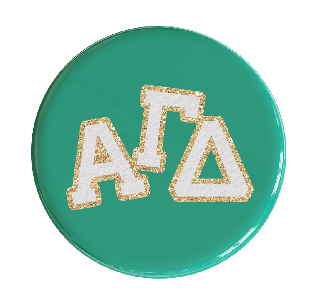 Alpha Gamma Delta Varsity Letter Sorority Button (includes One) // See ...