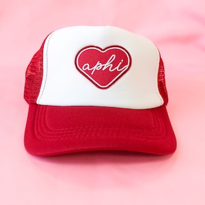 Alpha Phi Whole Lotta Love Sorority Trucker Hat // Sorority / Greek ...