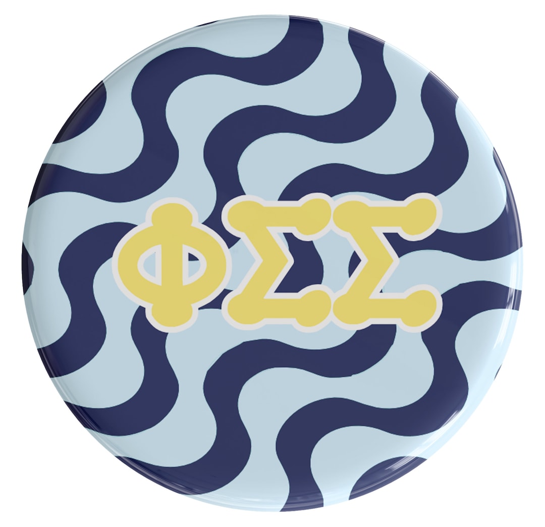 Phi Sigma Sigma Groovy Sorority Button (includes One) // See ...