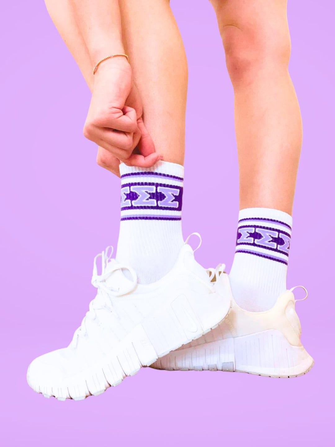 Sigma Sigma Sigma Sorority Socks - Etsy