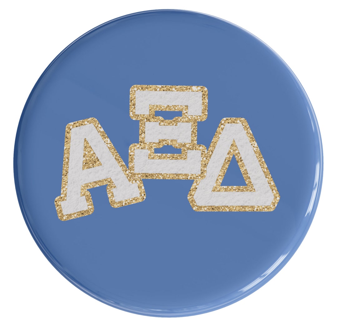 Alpha Xi Delta Varsity Letter Sorority Button (includes One) // See ...
