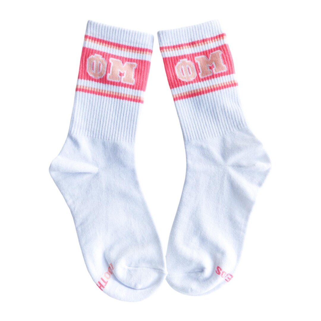 Phi Mu Socks - Etsy