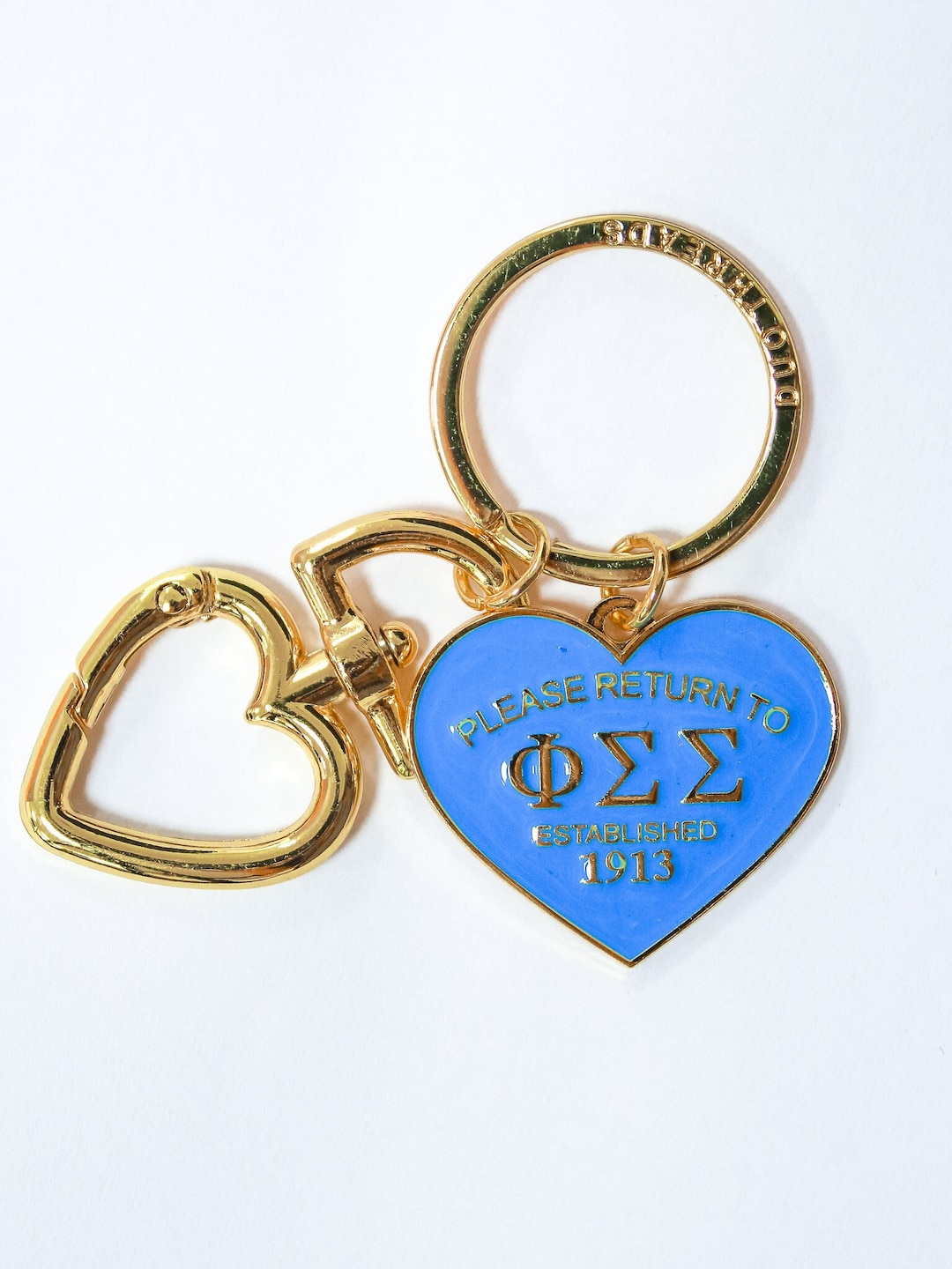 Phi Sigma Sigma Sorority Please Return Key Ring - Etsy