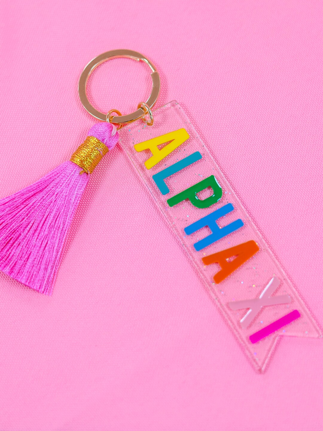Alpha Xi Delta Sorority Tassel Key Fob - Etsy