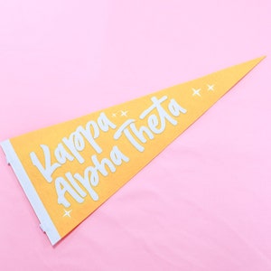 Kappa Alpha Theta Sorority Stardust Pennant Flag - Etsy