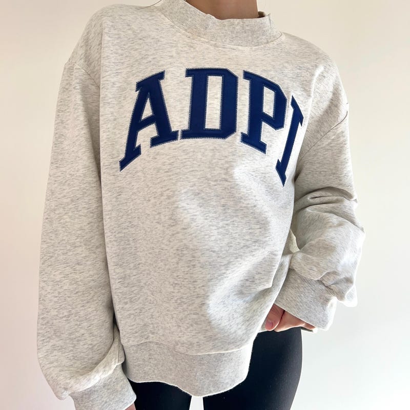 Mock Neck College Crew - Etsy