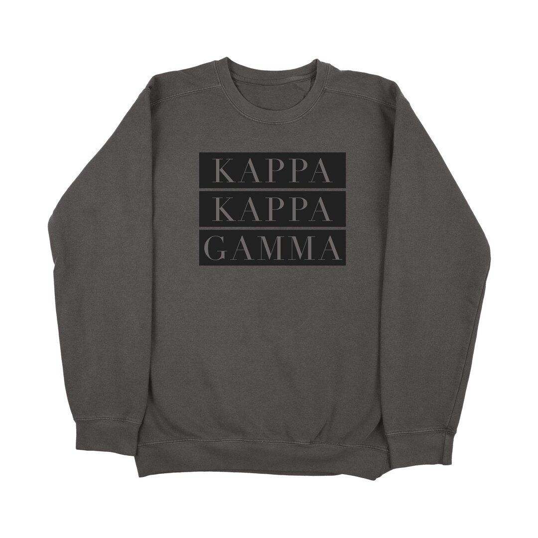 Kappa Kappa Gamma Block Sorority Sweatshirt - Etsy
