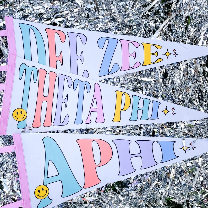 Kappa Alpha Theta Sorority Party Pennant Flag - Etsy