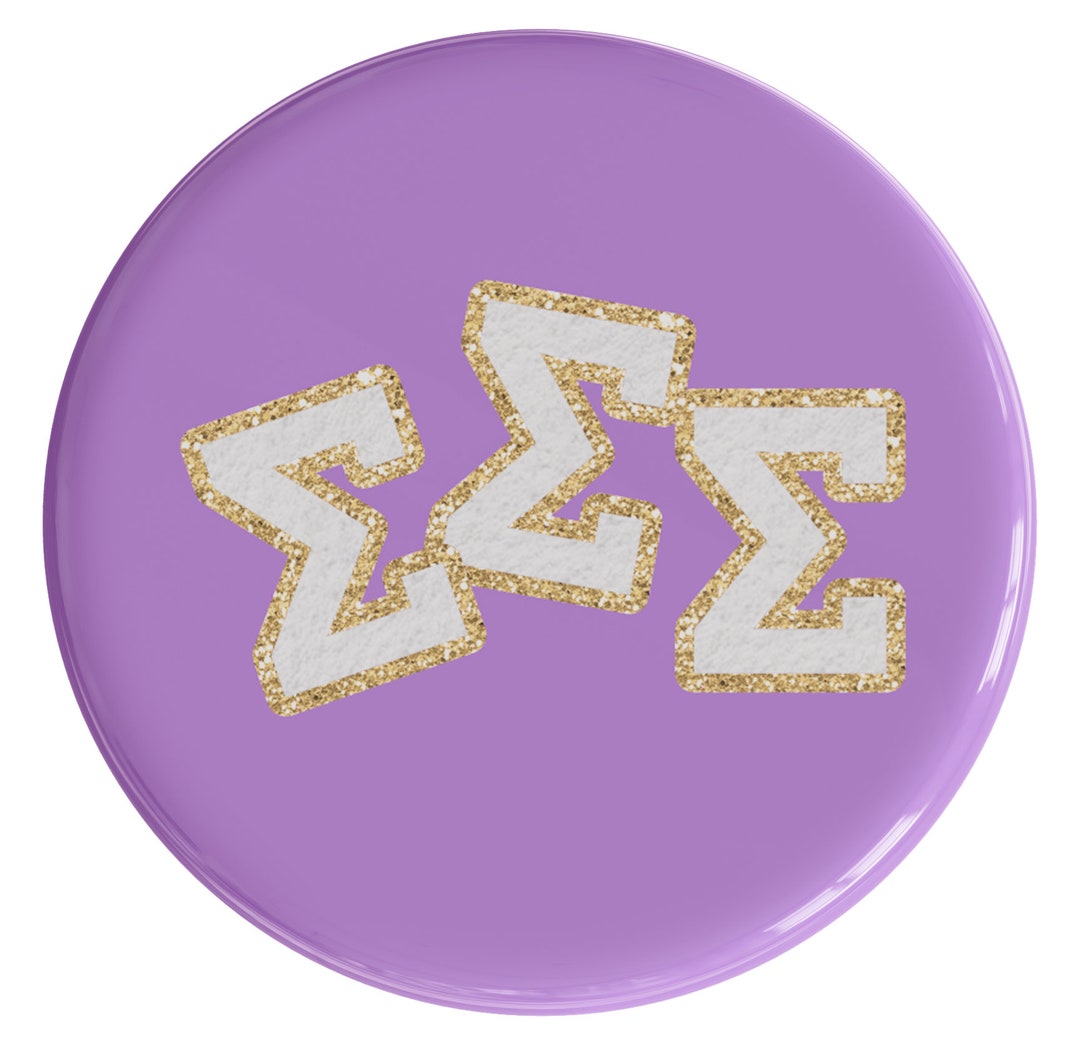 Sigma Sigma Sigma Varsity Letter Sorority Button (includes One) // See ...